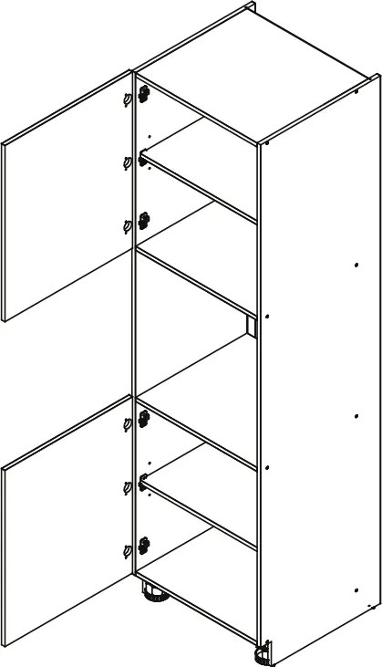 ALFASHOP ZOYA D60PK P/L vysoký šedá