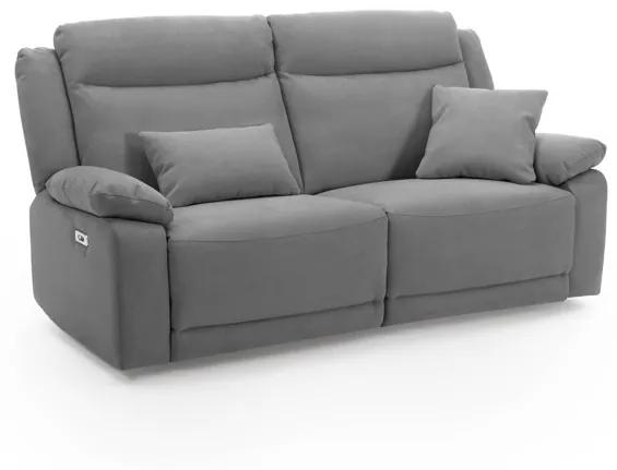 Pregio Italia sofa&relax Velká sedací souprava Comfort Provedení: 3 místná + lehátko, Vzorník látek: tekno fibra 18 avio blue