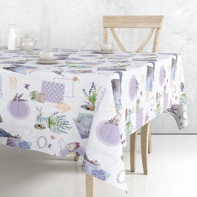 Ubrus PVC  FL-1038-01 - Lavender (různé velikosti)