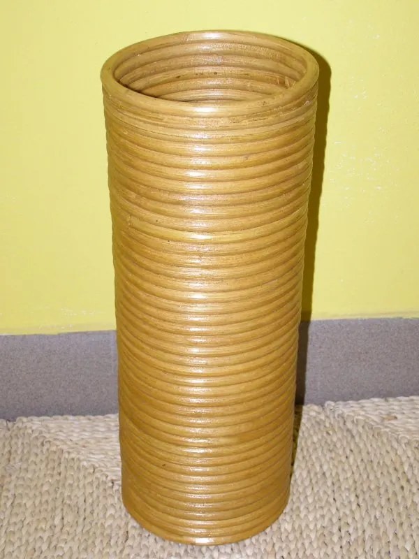 Ratan ratanová váza V1 - světlá