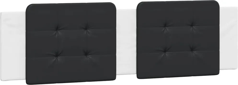 Postel s matrací Zadar bílá a černá 180 x 200 cm umělá kůže 3208886