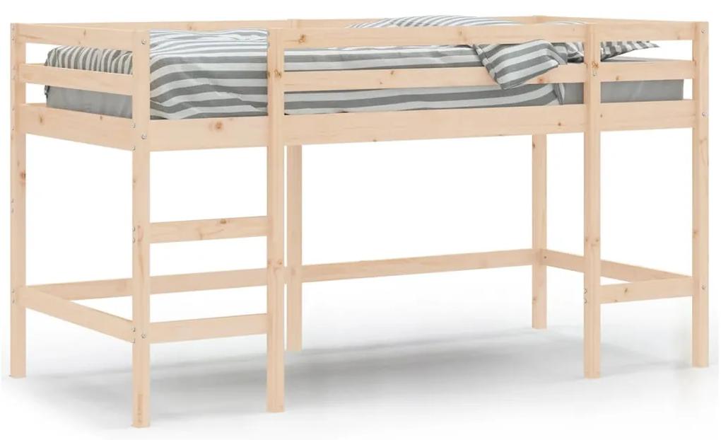 vidaXL Dětská patrová postel se žebříkem 90 x 200 cm borové dřevo