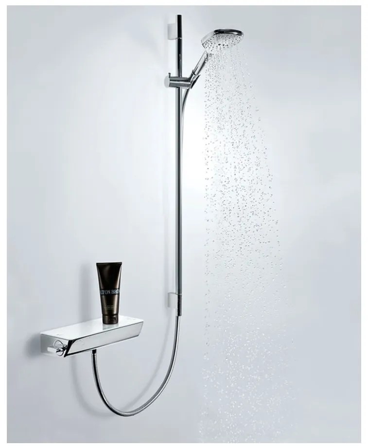 Hansgrohe Raindance Select E, sprchová souprava 120 3jet se sprchovou tyčí 90 cm, bílá/chromová, HAN-26621400