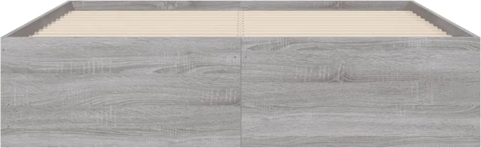 Rám postele se zásuvkami šedý sonoma 135 x 190 cm kompozit 3207313