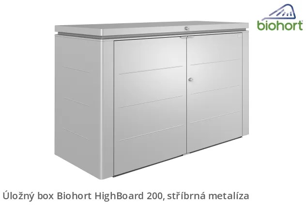 Biohort Úložný box HighBoard 200 Barva: stříbrná metalíza