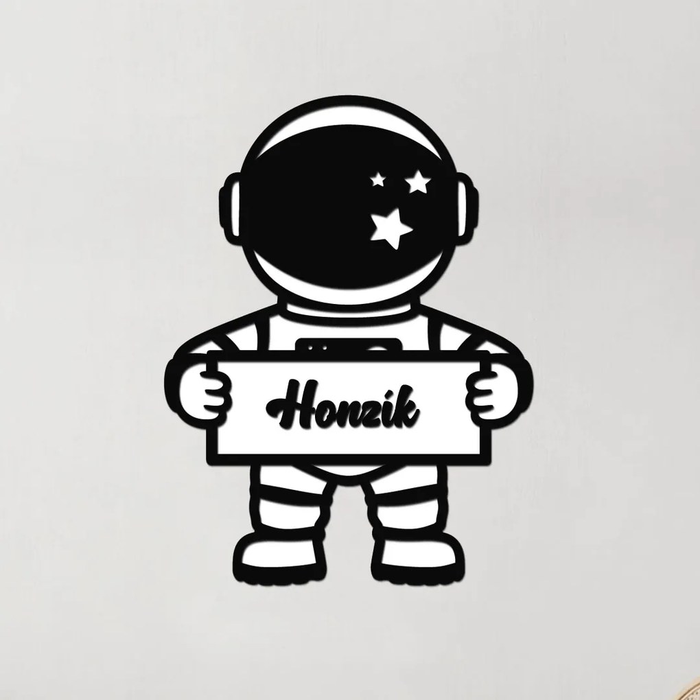 dřevo života Dřevěná dekorace Astronaut Zvolte barvu dekoru: Horský dub, Rozměry šxv (cm): 45x60