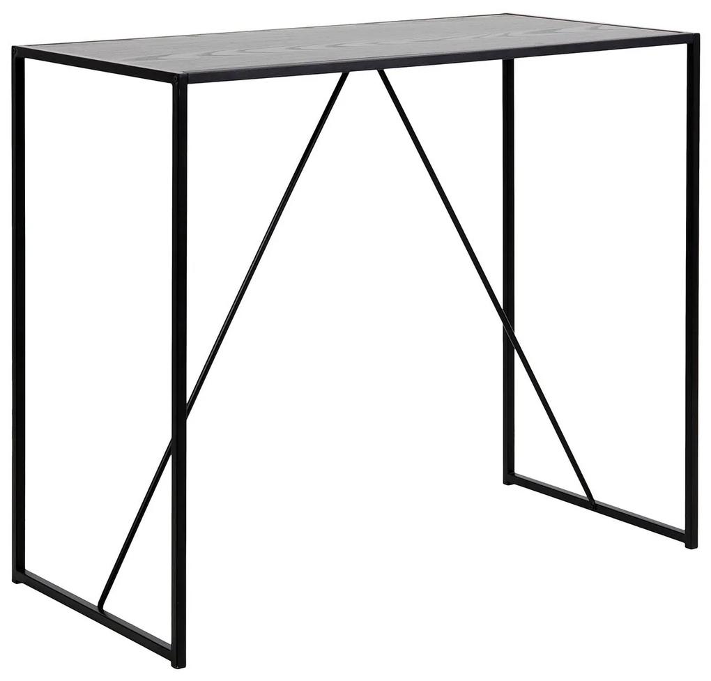 ACTONA Barový stůl Seaford černá 105 × 120 × 60 cm