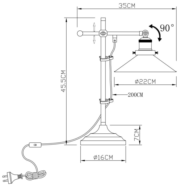 GLOBO LENIUS 15053T Stolní lampa