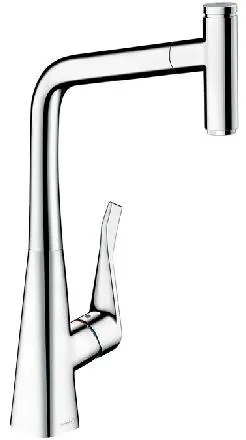 Hansgrohe Metris Select - Dřezová baterie s výsuvnou koncovkou, chrom 14884000