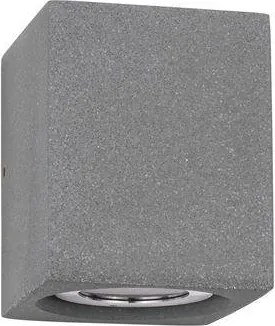 NV 9540209 Venkovní nástěnné svítidlo EMILE šedý beton skleněný difuzor LED 5W 3000K 120-230V IP65 světlo dolů - NOVA LUCE
