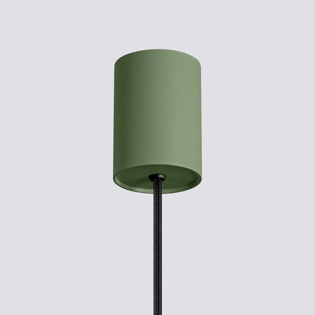 Sollux Lighting Závěsná lampa ESTRIA 1 béžová/olivově zelená