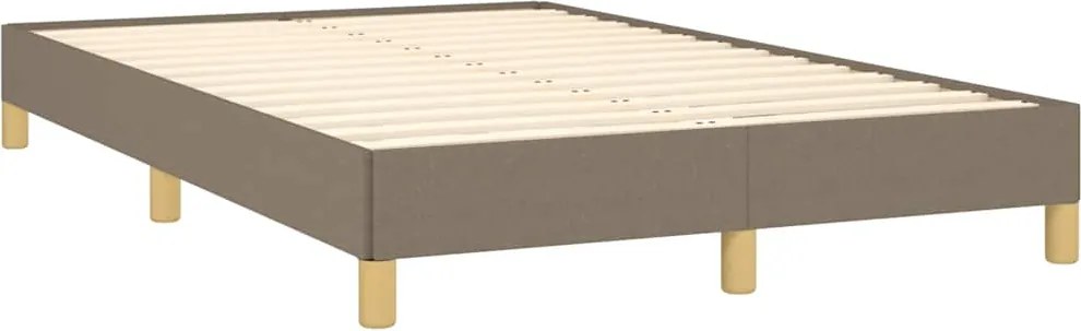 Box spring postel s matrací a LED taupe 120x190 cm textil 3270099