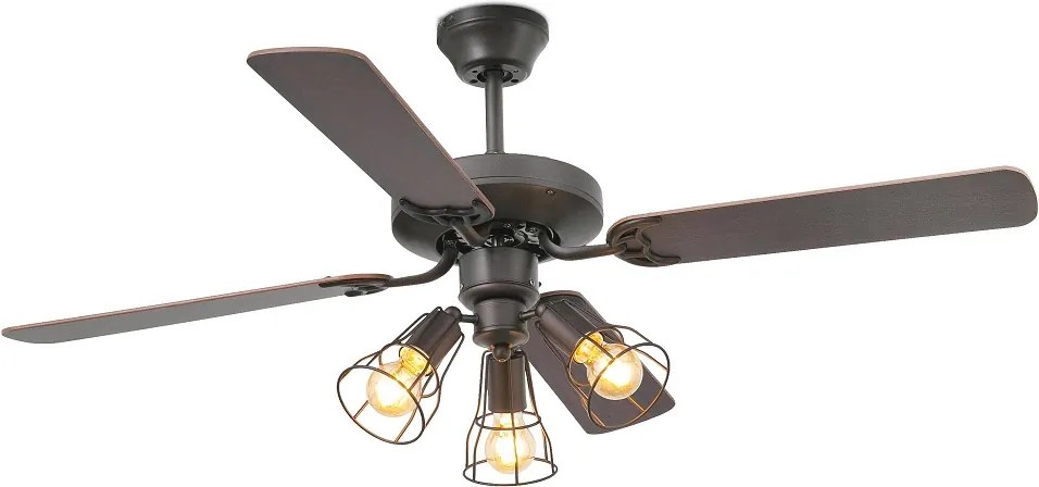 FARO YAKARTA 33713 47,6“ hnědá/mahagon/tmavý ořech Reverzní stropní ventilátor