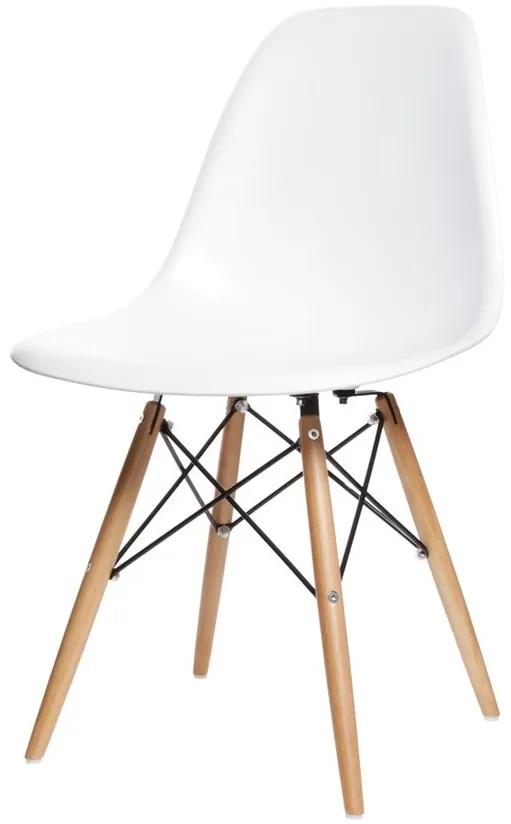 Jídelní židle GoodHome Italiano 4 kusy - bílé
