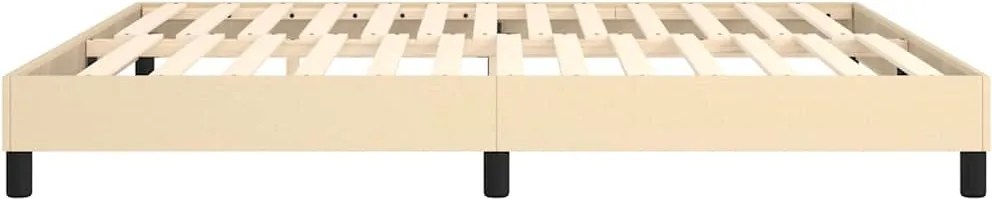 Rám postele s boxspringem krémový 160 x 200 cm textil 3120529