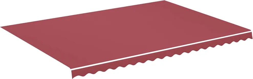 Náhradní plachta na markýzu vínově červená 500 x 350 cm polyesterová 311972