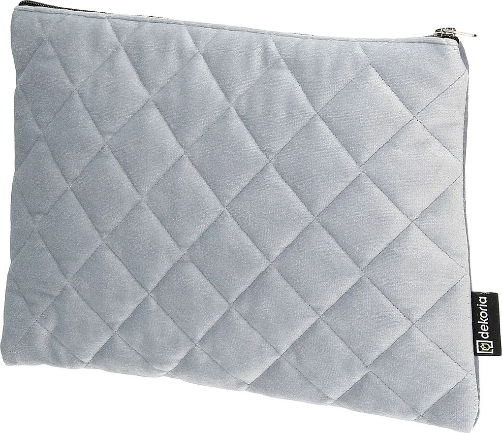 Pouzdro na tablet Velvet barva šedá látka lesklé, sametová