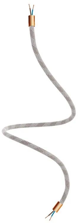 creative cables Creative flex - ohebná trubice potažena světlou směsí textilií RM72 Délka: 60 cm, Barva komponentu: Černá