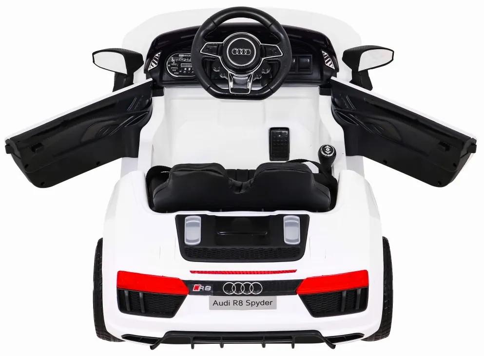 HračkyZaDobréKačky Elektrické autíčko Audi R8 Spyder S bílé