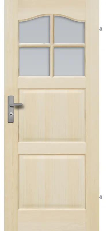 Interiérové dveře Radex dřevěné TRYPLET 4S Šířka dveří: 60 cm, Otvírání dvěří: Pravé