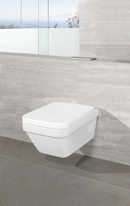 VILLEROY & BOCH Villeroy &amp; Boch ARCHITECTURA - Záchodové sedátko s poklopem, bílá alpin 9M606101