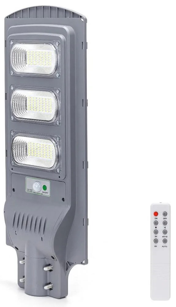 Aigostar B.V. Aigostar - LED Solární pouliční lampa se senzorem LED/150W/3,2V IP65 6500K + DO B10204JD9