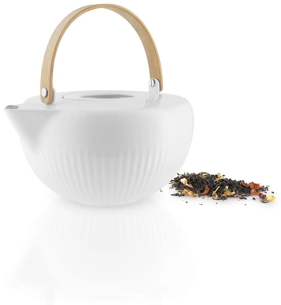 Eva Solo Porcelánová čajová konvice Legio Nova 1,2 l, bílá barva, porcelán