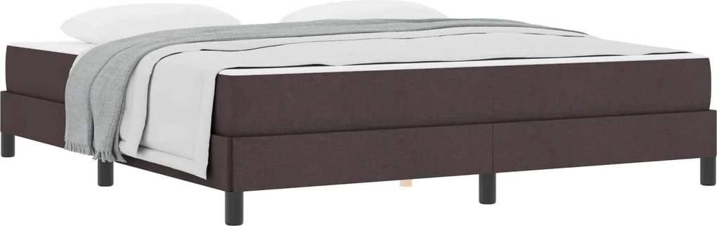 Postel s boxspringem Tmavě hnědá 180 x 200 cm textil 3398510