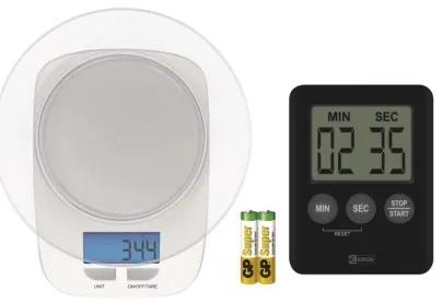 Digitální minutka a kuchyňská váha GP–KS021 s bateriemi