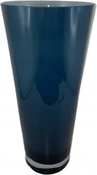 Skleněná Váza Modrá, Modrá, 32 CM