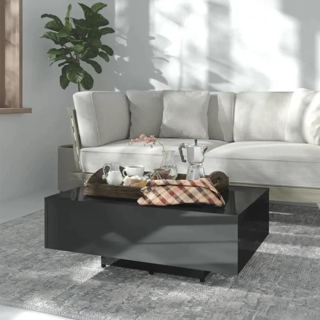 vidaXL Konferenční stolek 85 x 55 x 31 cm dřevotříska [803385] Barva: Černá