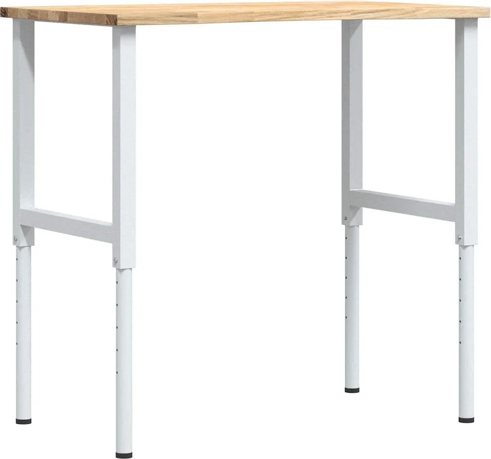 Pracovní stůl 100 x 60 x (71,5–98) cm masivní dubové dřevo 3309717