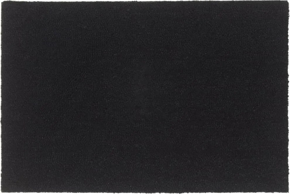 Rohožka před dveře černá 60 x 90 cm kokosové vlákno 155576