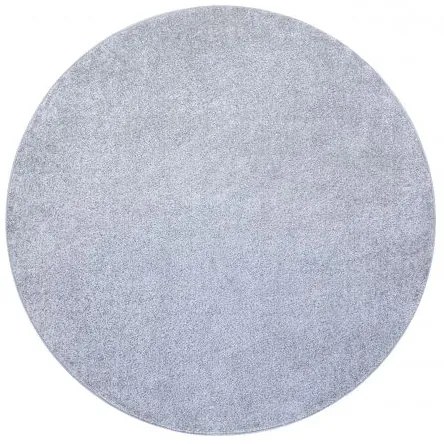koberec kulatý SANTA FE stříbrný 92 hladký, Jednotný jednobarevný velikost kruh 200 cm | krásné koberce cz