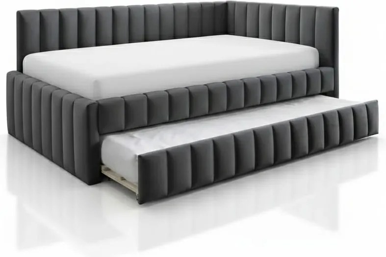 Postel Mikayla Velvet 120 x 200 cm, šedá