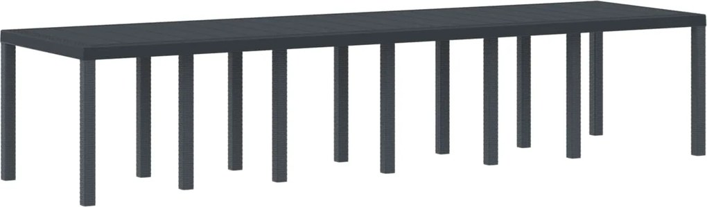 Zahradní stůl Antracit 350 x 100 x 74 cm polyratan 3378524