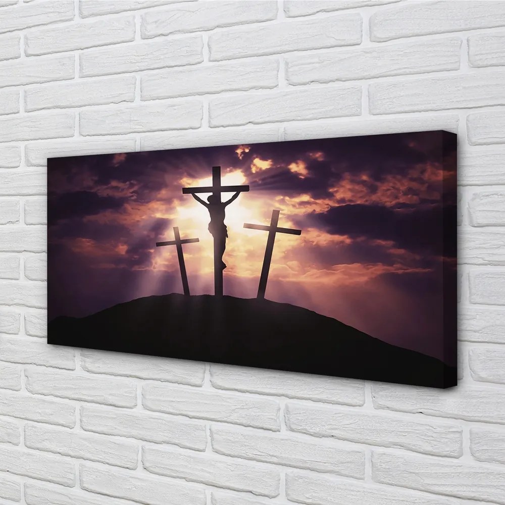 Obrazy na plátně Jesus cross 120x60 cm