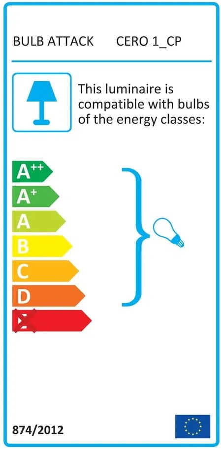 Černé stropní svítidlo Bulb Attack Cero