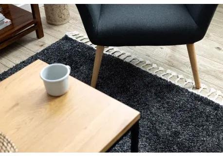 koberec BERBER 9000 šedý střapce, Maroko, Shaggy velikost 160x220 cm | krásné koberce cz