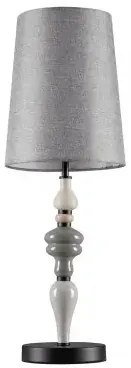 LED šedo-hnědá stolní lampa Damo