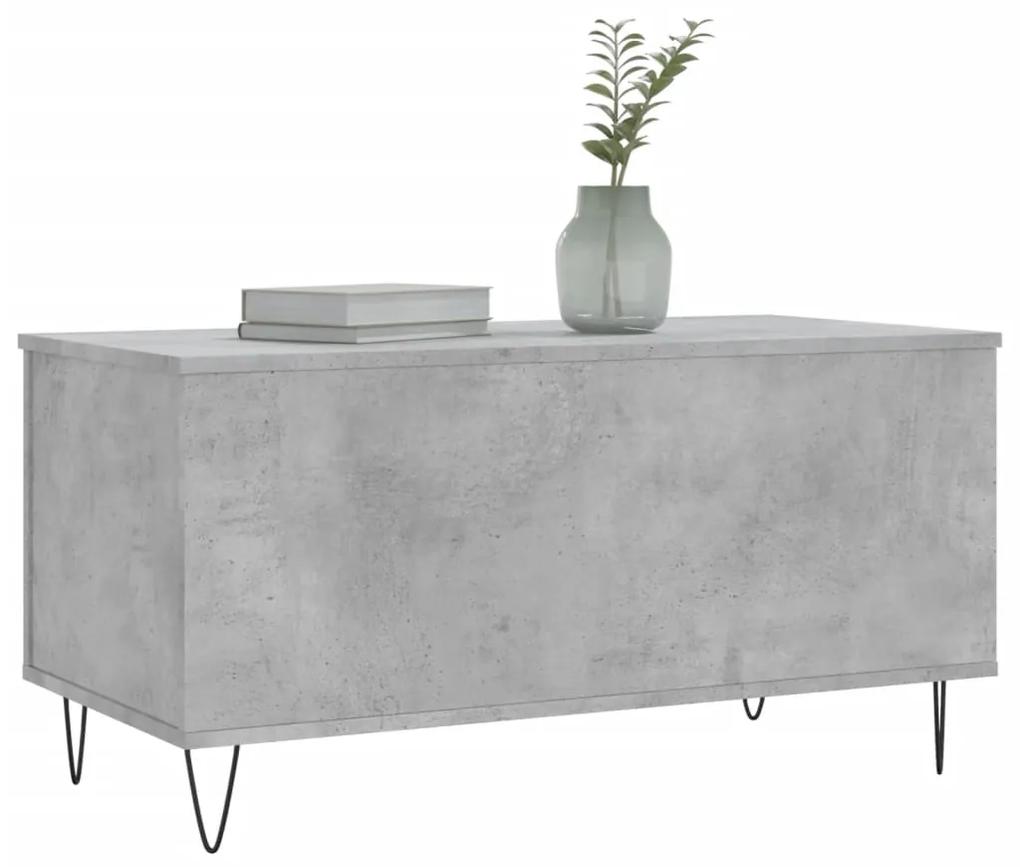 Konferenční stolek betonově šedý 90x44,5x45 cm kompozitní dřevo - Default Title