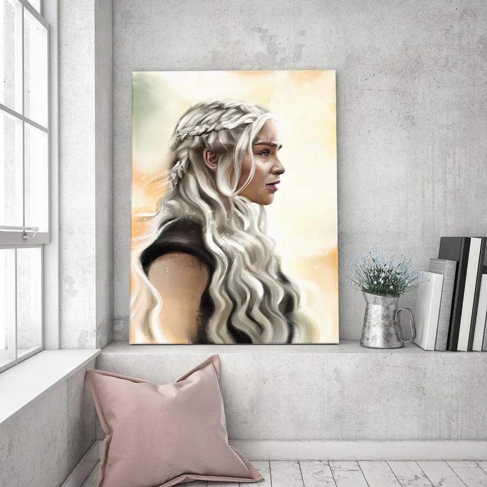 Gario Obraz na plátně Hra o trůny, portrét Daenerys Targaryen - Dmitry Belov Rozměry: 40 x 60 cm
