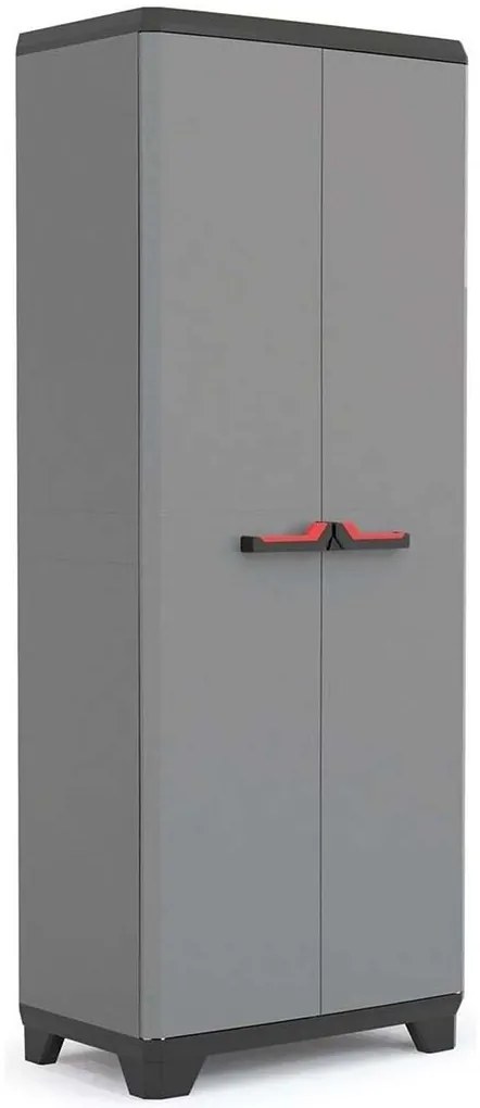 KIS STILO UTILITY skříň 68x39x173cm tmavě šedá/černá