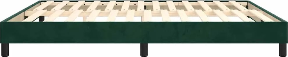 Rám postele s boxspringem tmavě zelená 180 x 200 cm samet 3120787