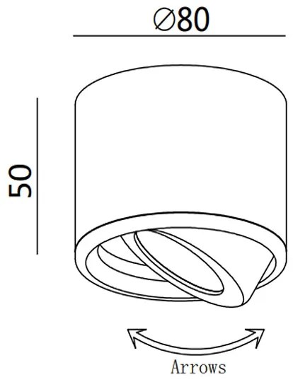 Fabas 3430/71/102 - LED Bodové svítidlo ANZIO 1xLED/6W/230V