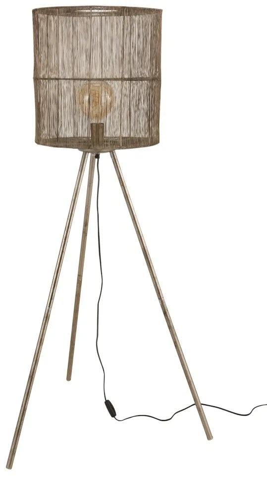 Kovová bronzová stojací lampa Antiek - Ø 40*140cm