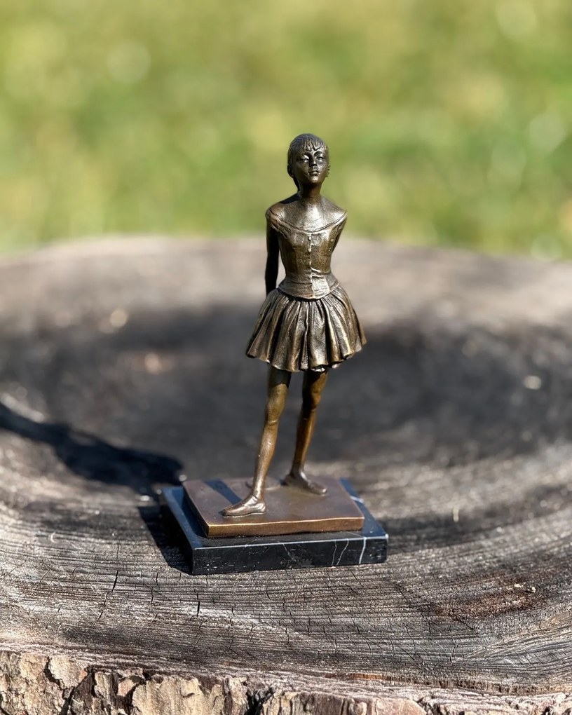 Bronzová socha malá soška - Tanečnice baletka Degas