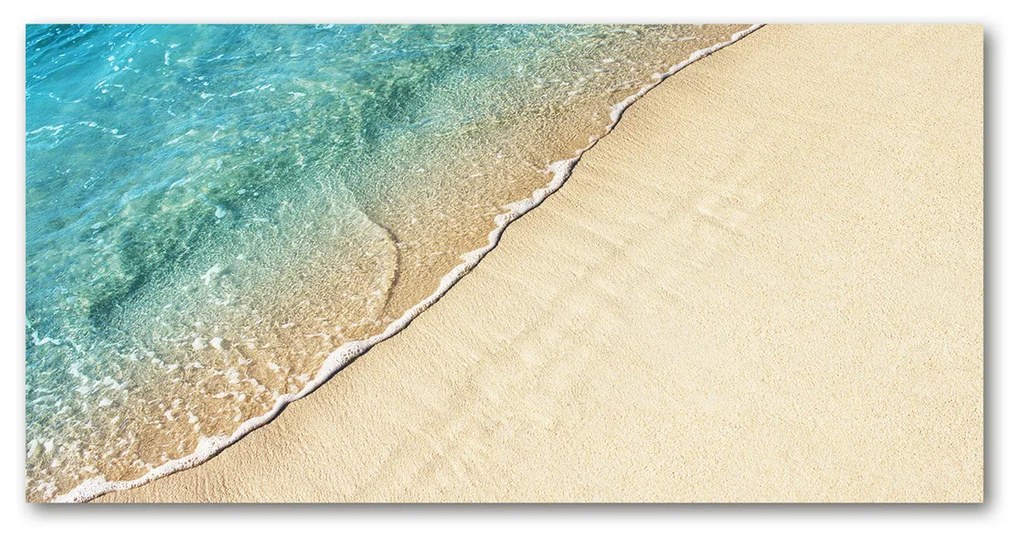 Foto obraz fotografie na skle Vlna na pláži