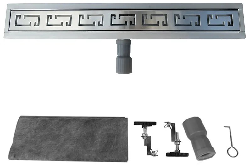 BPS-koupelny Sprchový odtokový žlab DL01 OMEGA G6  60 cm, satén