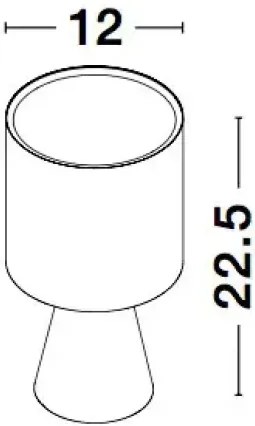 Designová stolní lampa Zero 12 bílé